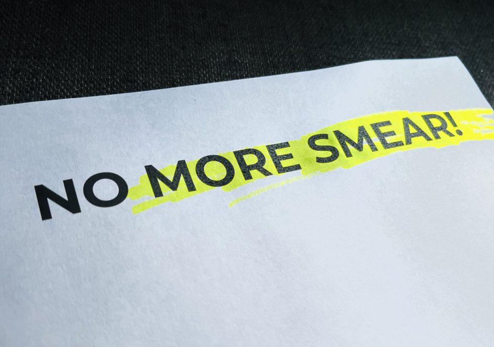 Ink Smearing Issues: Highlighting Blueprints Printed on Inkjet Printers