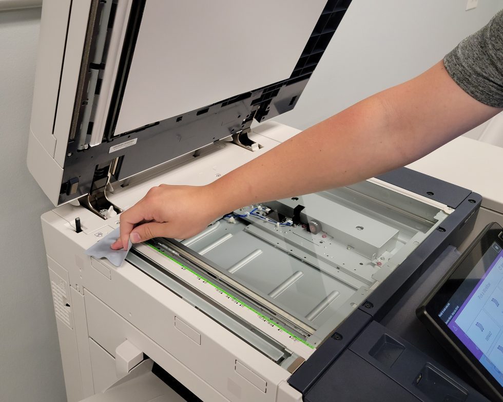 How to remove Black Lines across Copies and Scans on a Xerox printer ...