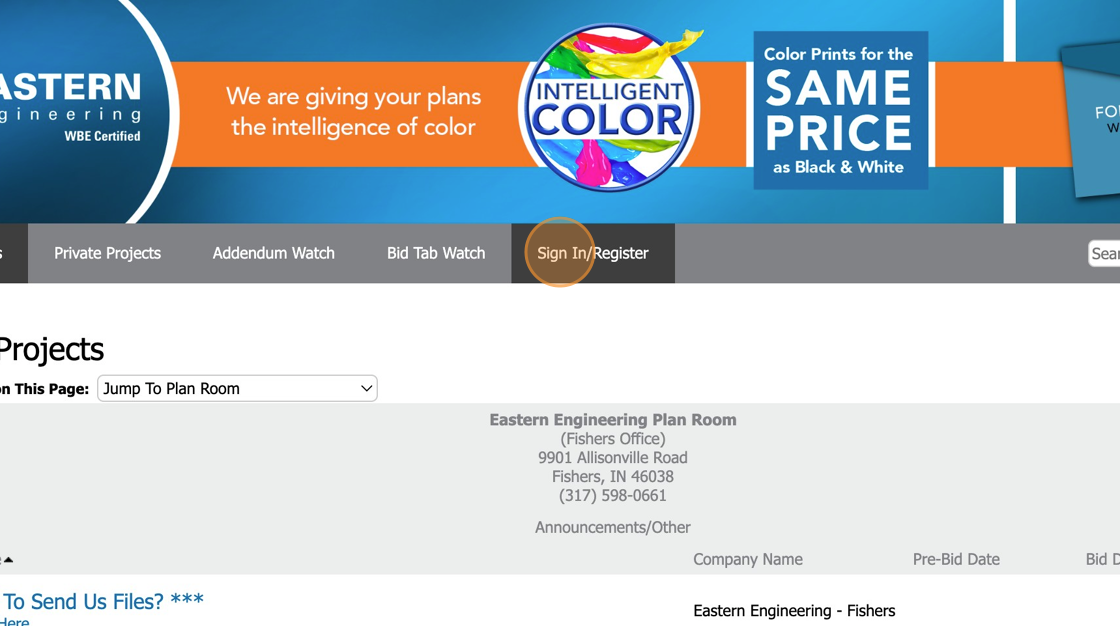 How to Log In to the Plan Room - Eastern Engineering