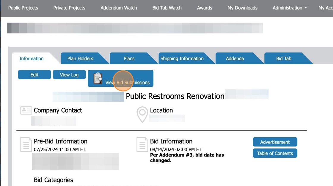 How to View eBid Submissions in the Plan Room - Eastern Engineering